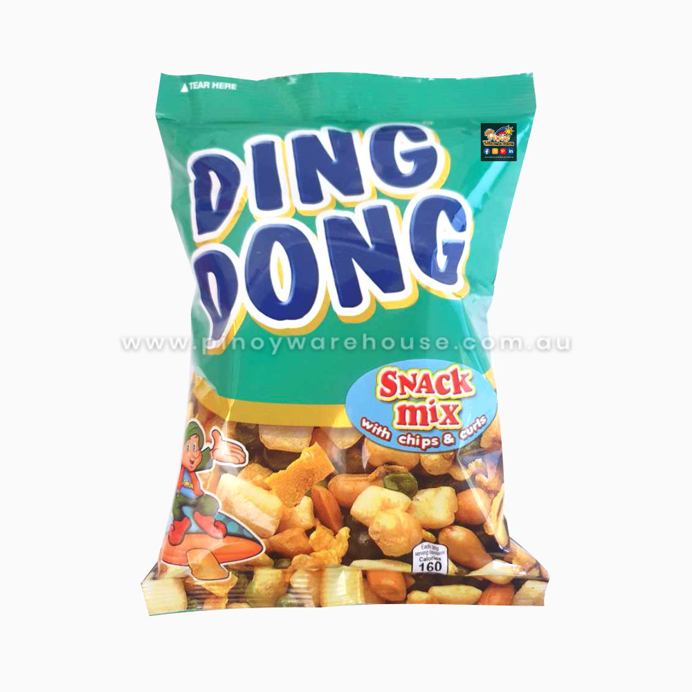 Ding Dong Snack Mix with Chips & Curls (GREEN) 100g * 60 – Pinoy Warehouse
