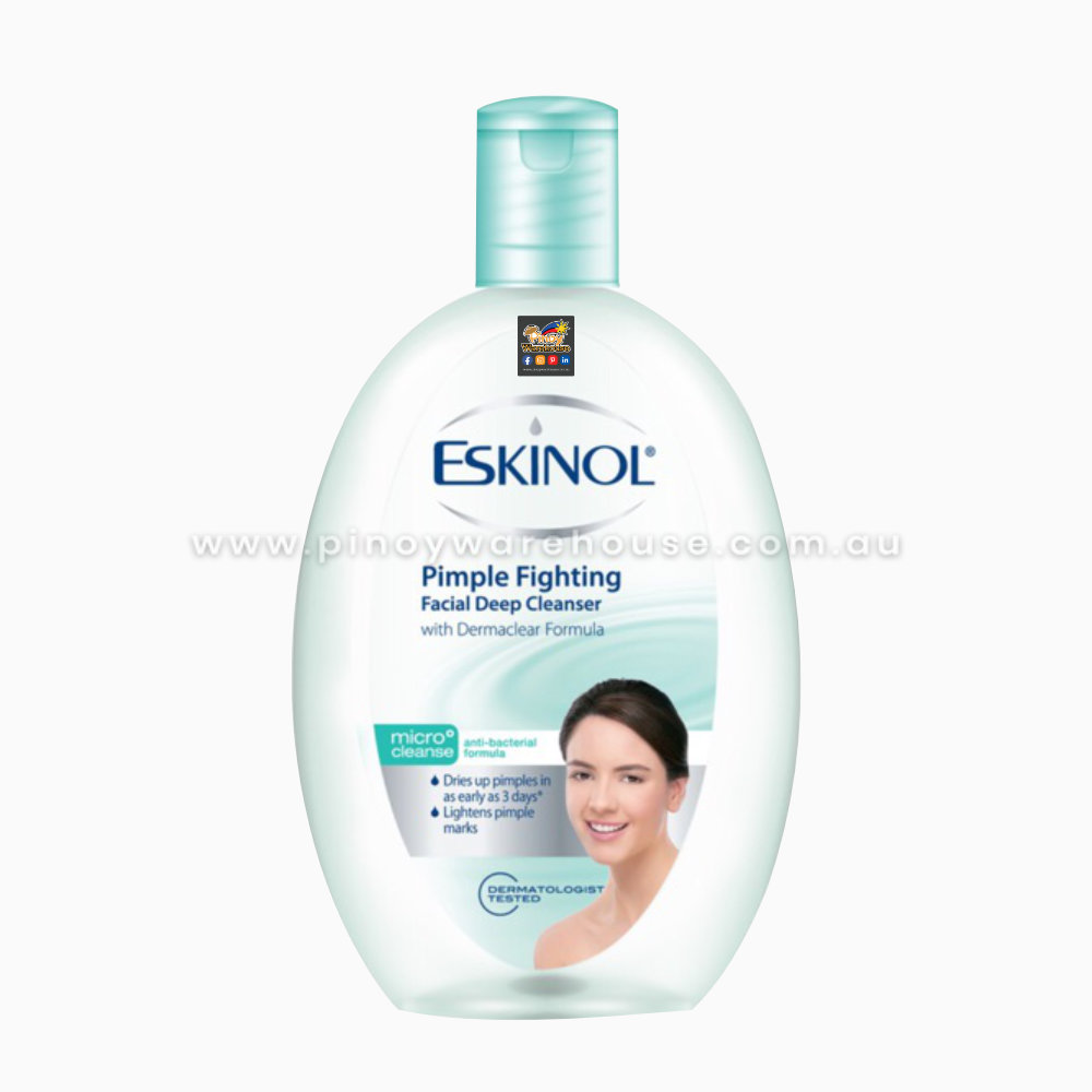 Eskinol Pimple Fighting Facial Deep Cleanser with Dermaclear Formula ...