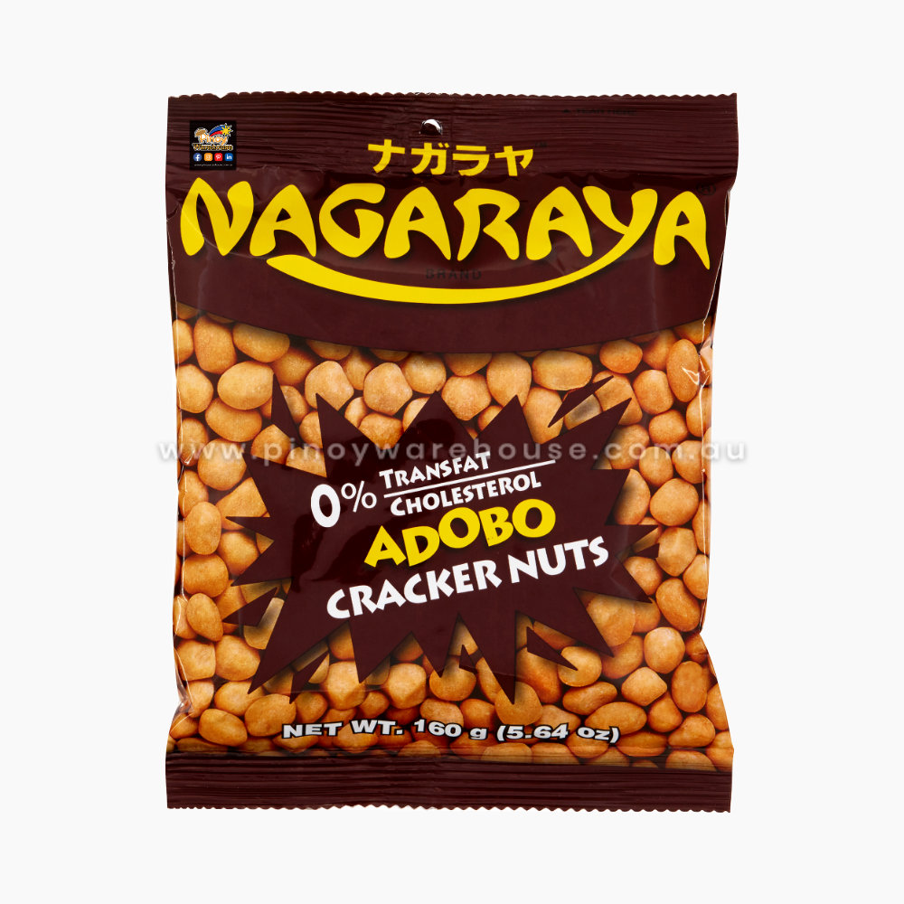 Nagaraya Cracker Nuts Coated Peanuts Adobo (Brown) 160g * 48 – Pinoy ...