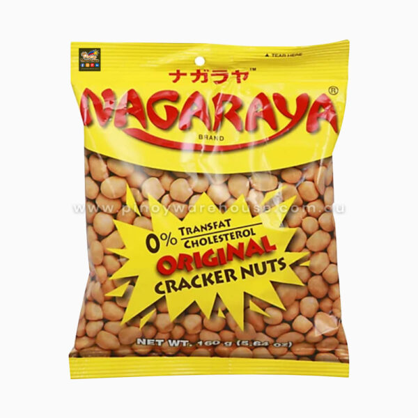 Nagaraya Cracker Nuts Coated Peanuts Original (Yellow) 160g * 48 ...