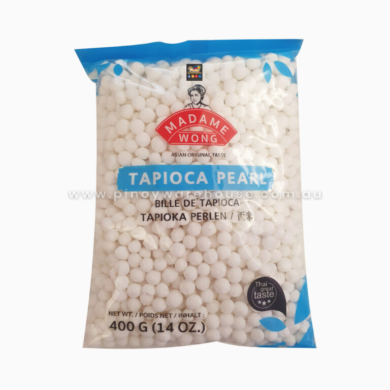 Madame Wong Tapioca Pearl Sago Large White 400g x 50 – Pinoy Warehouse