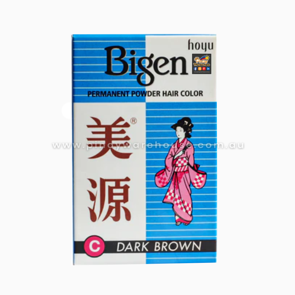 Bigen Permanent Powder Hair Color Dark Brown 6g * 12 – Pinoy Warehouse