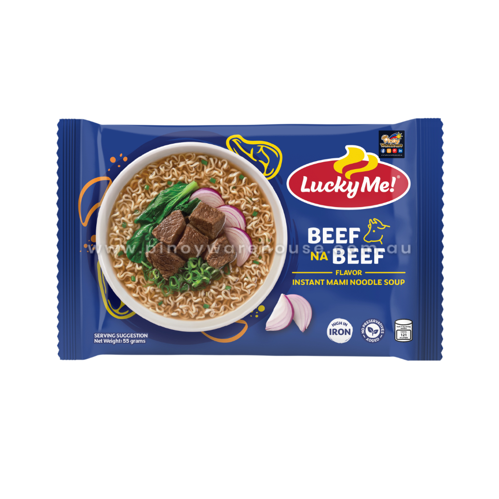 Lucky Me Instant Noodle Soup Beef na Beef (6 pack) 330g * 12 – Pinoy ...