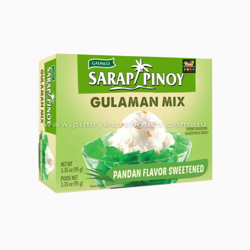 Galinco Sarap Pinoy Gulaman Mix Pandan Flavor Flavour Sweetened 95g ...