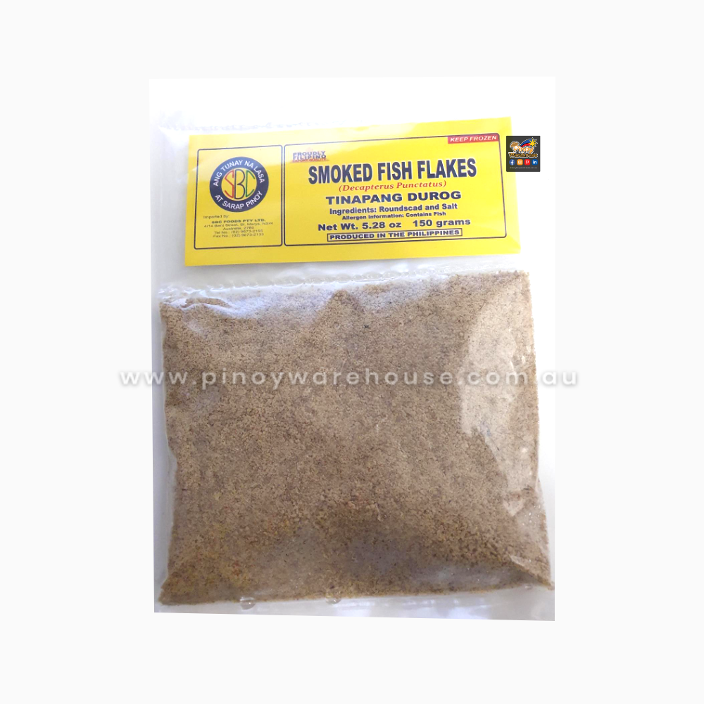 SBC Smoked Fish Flakes Tinapang Tinapa Durog 150g * 25 – Pinoy Warehouse
